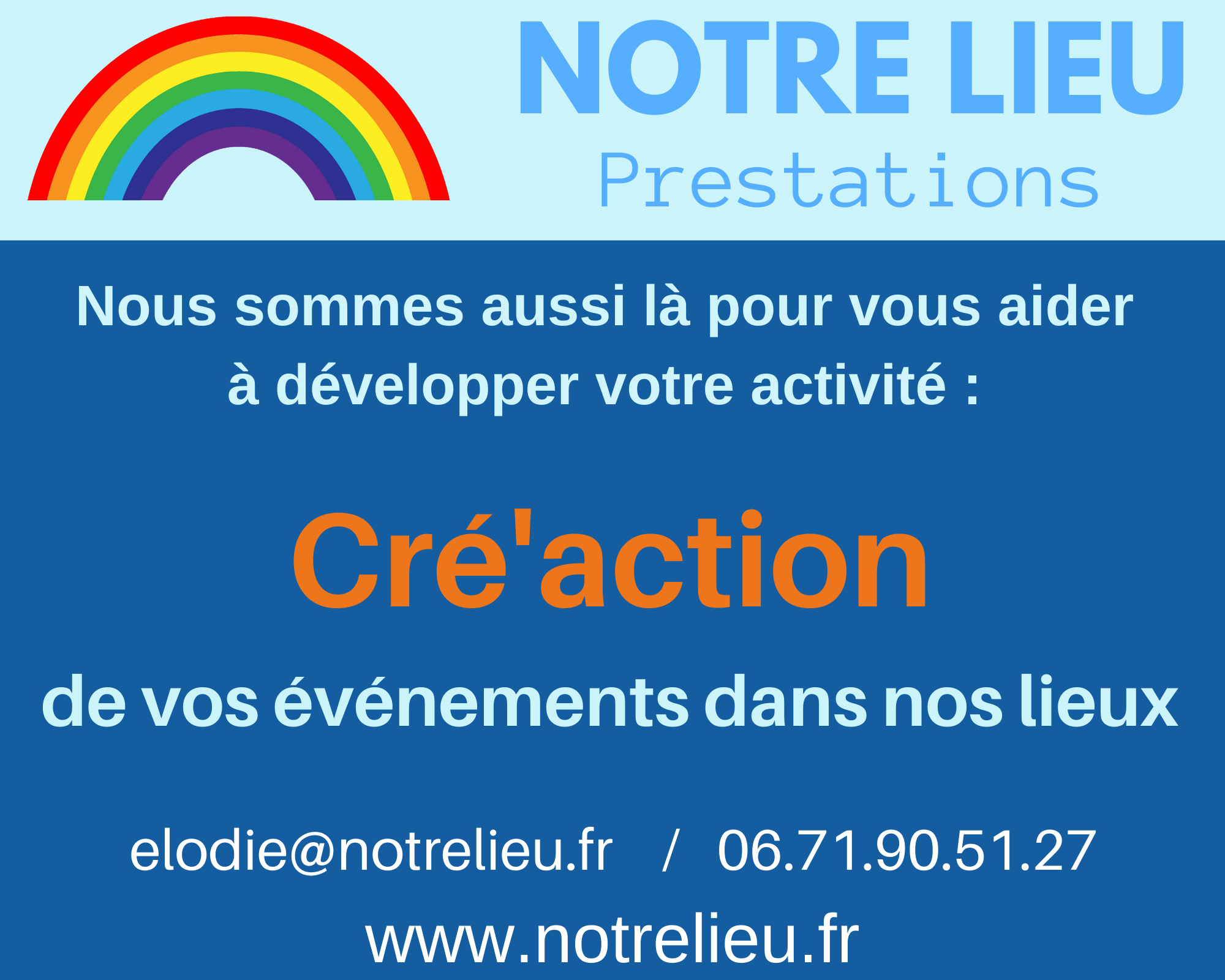 NOTRE LIEU – Site en constante évolution… tout comme nous