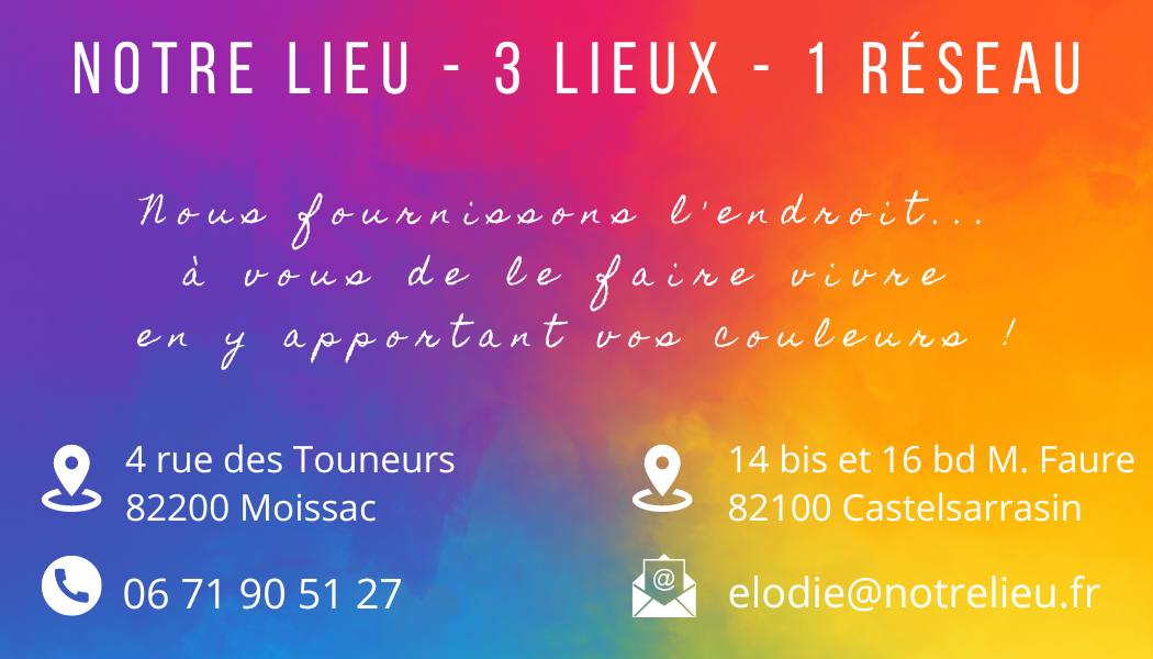 NOTRE LIEU – Site en constante évolution… tout comme nous